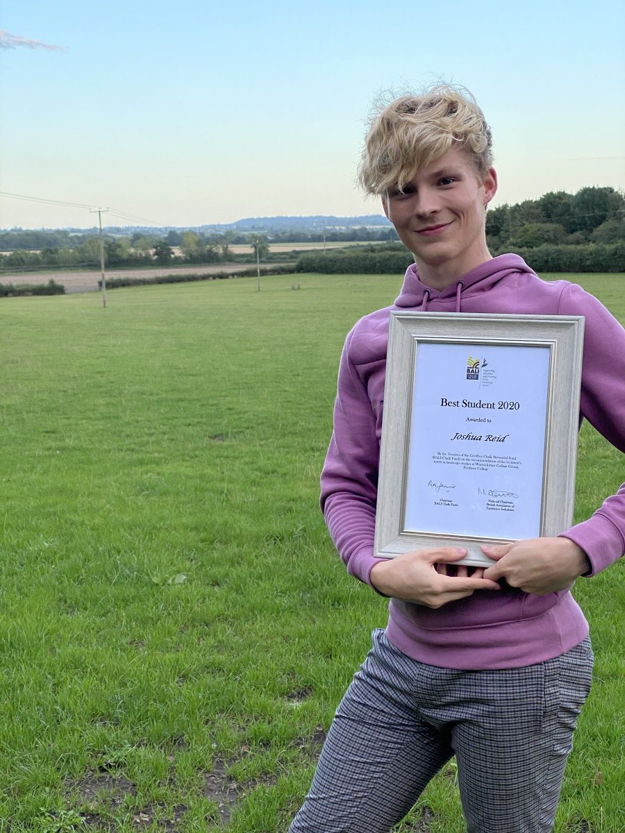 Winner Josh sets sights on the national award - The Evesham Observer