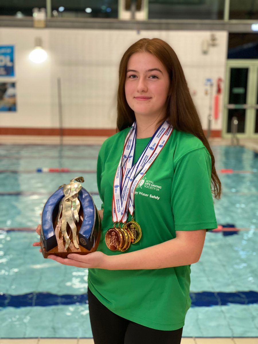 Rosie dives in to clinch lifesaver title - The Evesham Observer