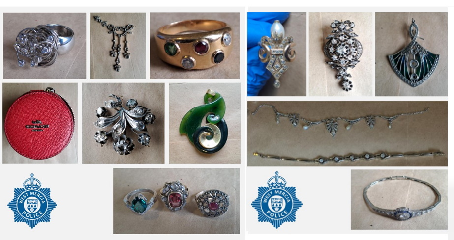 Police appeal to reunite owners with jewellery found in Cleeve Prior ...