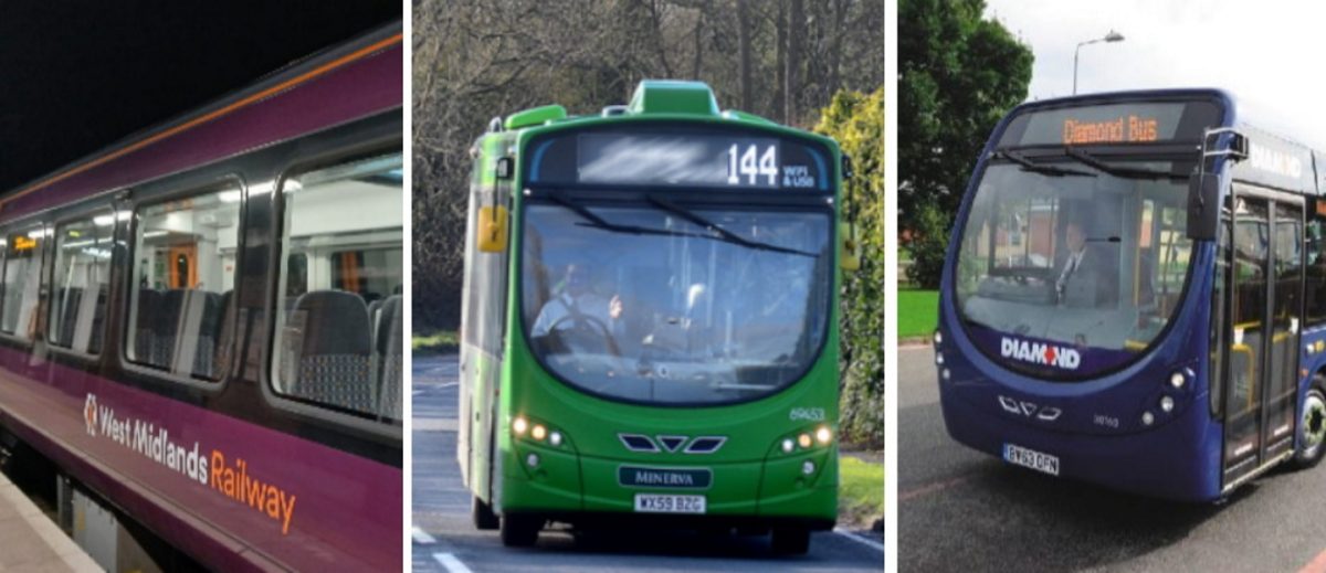 Changes to bus and train services across Worcestershire and Birmingham ...